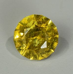 Yellow Tourmaline (Tsilaisite) (rare) (custom faceted by Allyce Kosnar ...