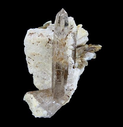 Quartz with Muscovite on Microcline | Sao Geraldo do Baixio, Minas ...