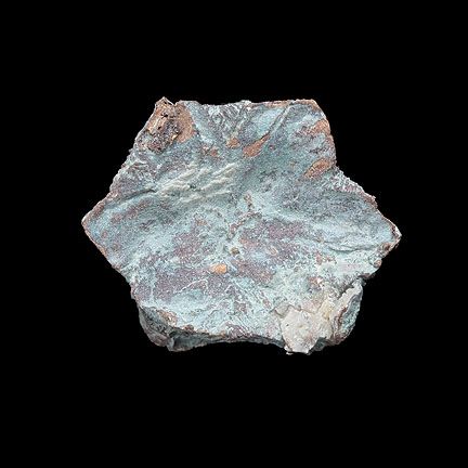 Copper pseudomorph after Aragonite with Chrysocolla | Corocoro District ...
