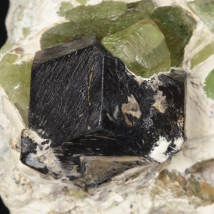 Peridot with Magnetite (ex Obodda) | Sapat Gali, Naran, Kaghan Valley ...