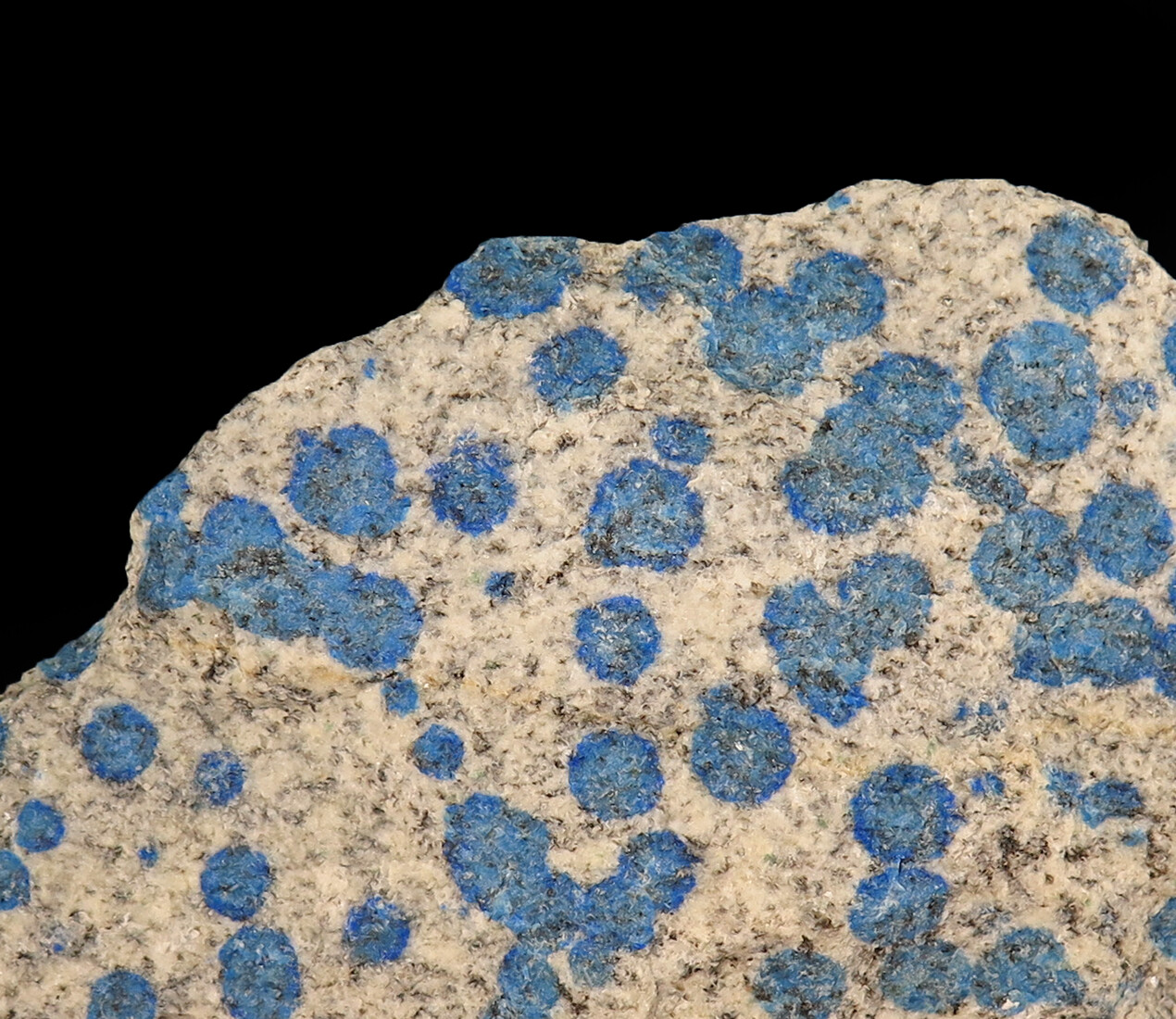 Large Azurite in Granite (rare and unusual!) | Azurite locality, K2 ...