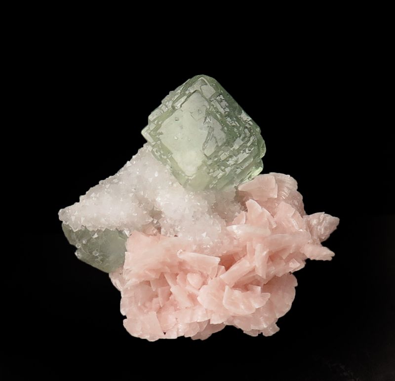 Gem Fluorite (fluorescent), Dolomite & Quartz (self-collected ...