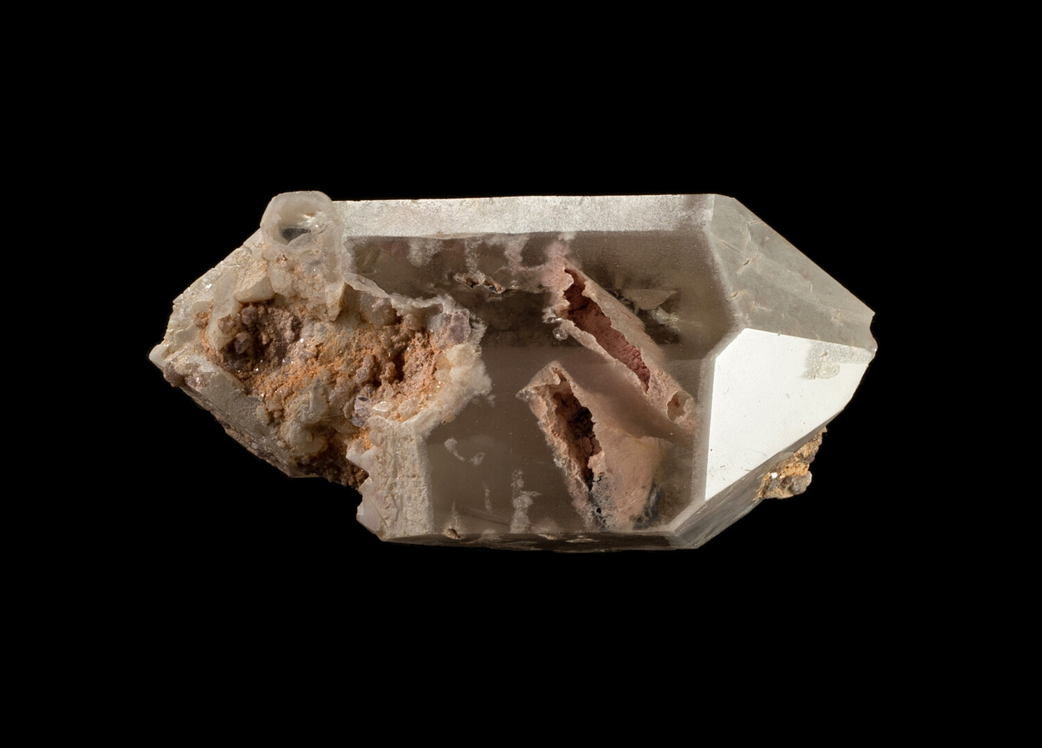 Montmorillonite in polished DT Smoky Quartz xl (RARE old California ...