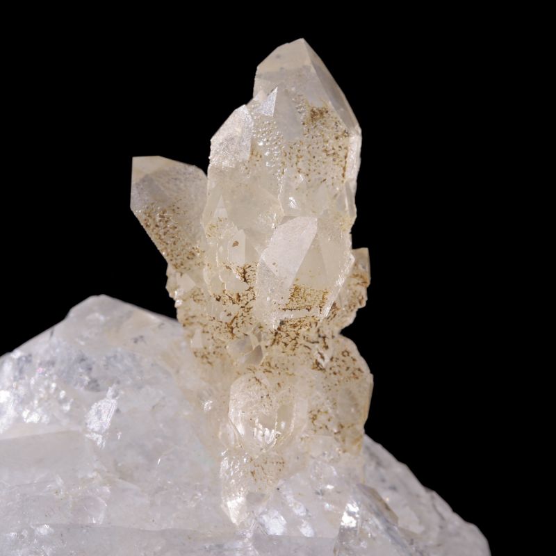 Fluorite (gemmy colorless crystals) with Quartz (ex Dr. Stephen Smale ...
