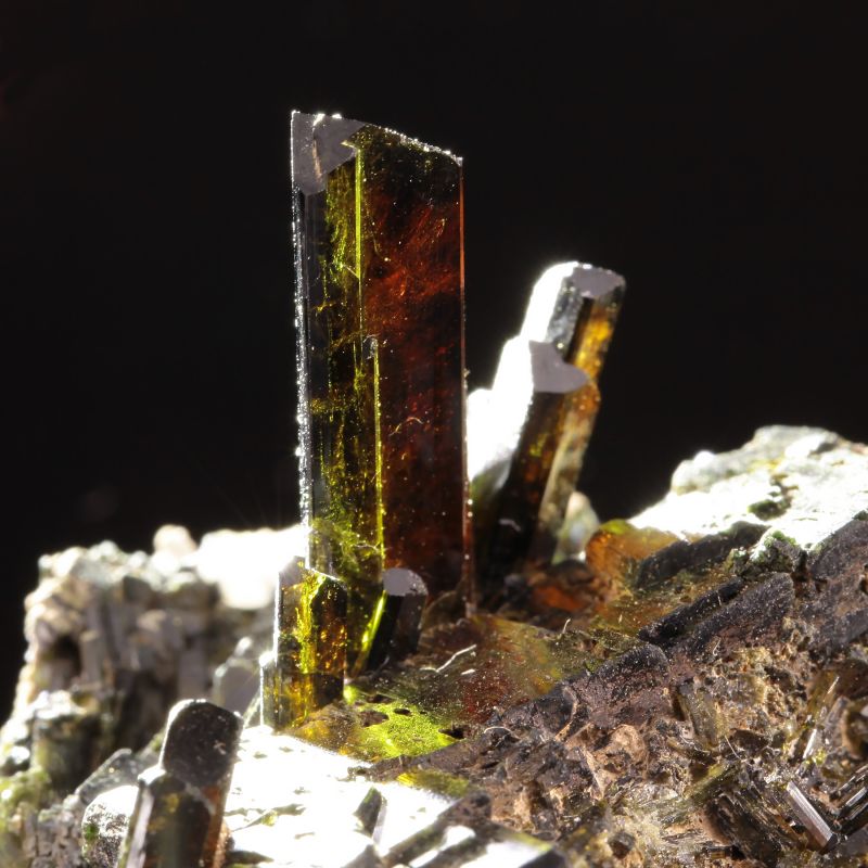 Epidote fine Crystal Group ex Rich Kosnar Collection Hashupa