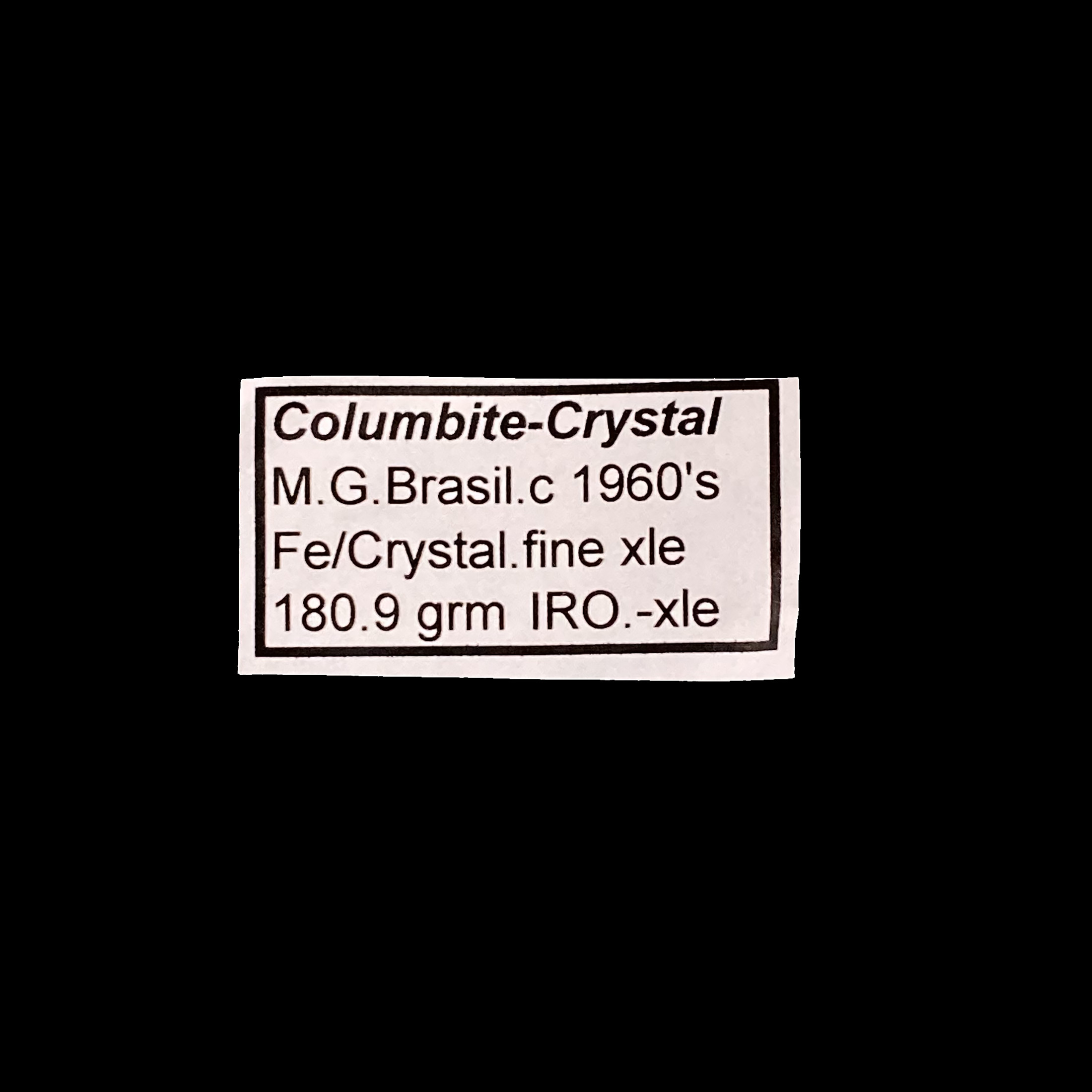 Columbite Minas Gerais Brazil