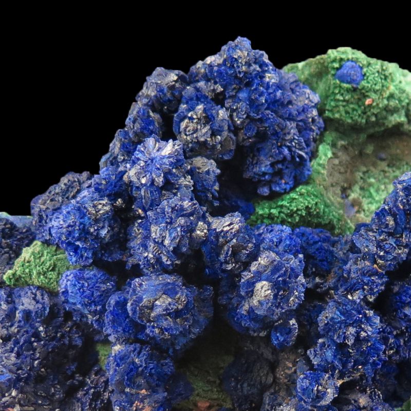 large Azurite on Malachite (old classic) | Zellidja Mine, Bou Beker ...
