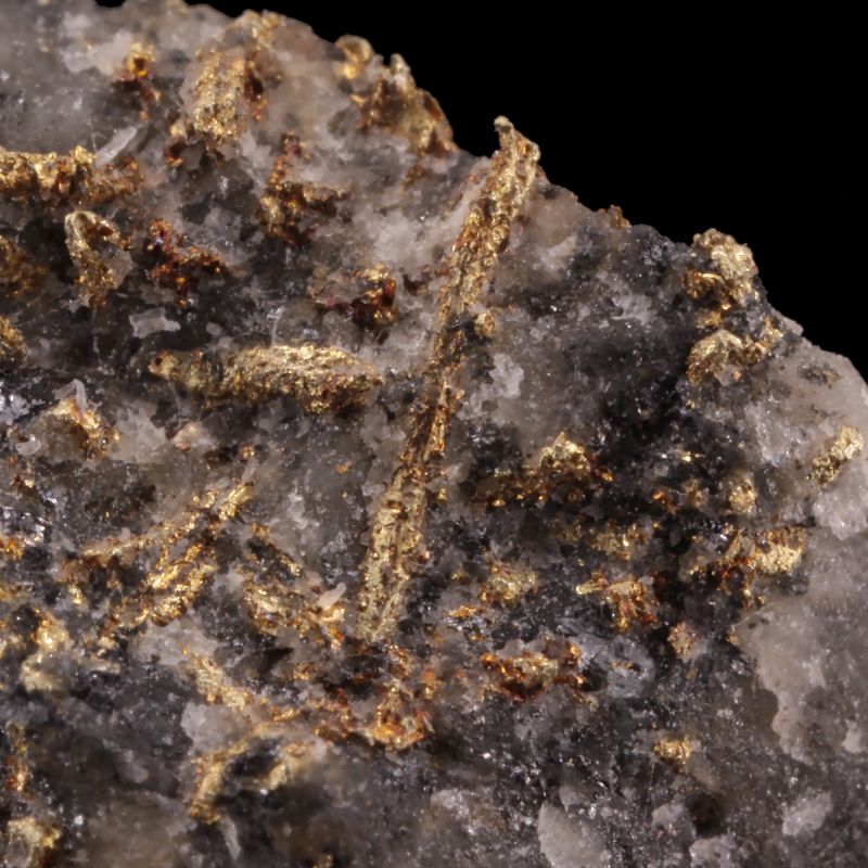 Gold (rare locality specimen) | Goldsmith Mine, Butte, Silver Bow Co ...