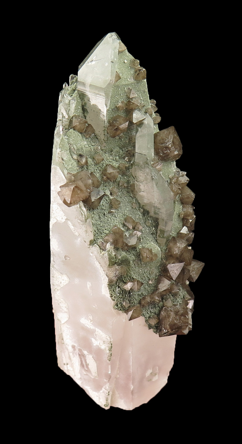 Scheelite & Chamosite on Quartz (rare combo) | Yaogangxian Mine ...