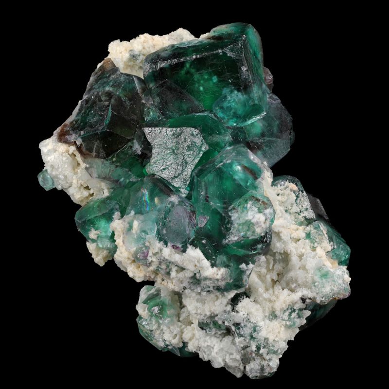 Fluorite with Feldspar | Erongo Mountains, Erongo Region, Namibia