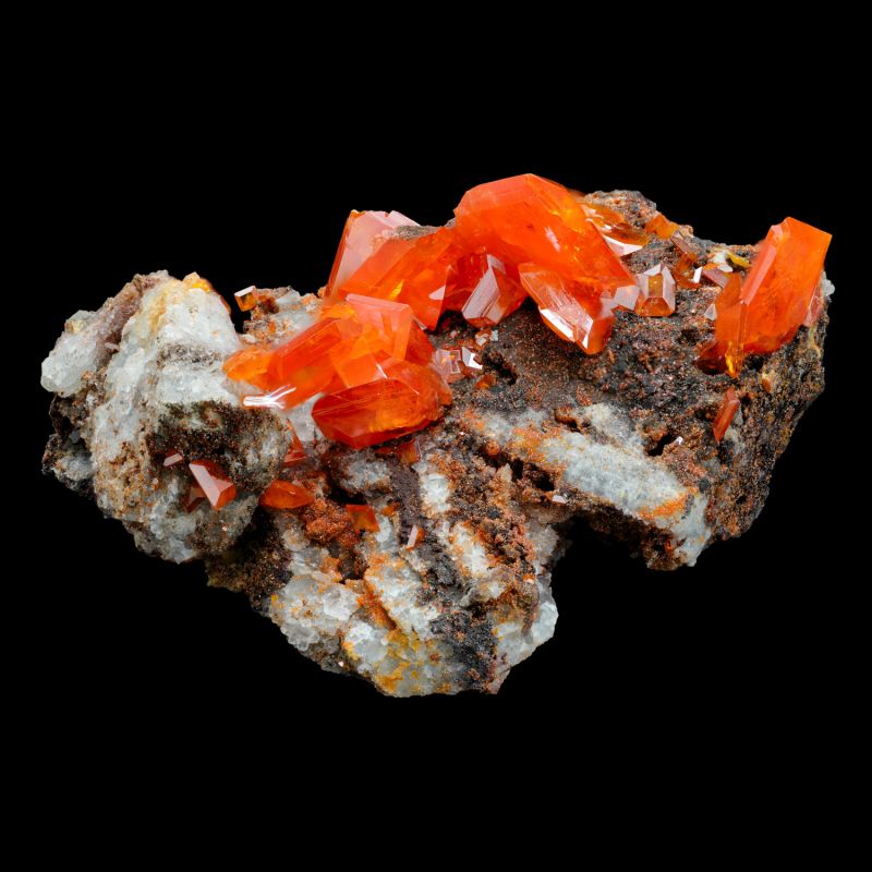 Wulfenite (with strong color!) | Red Cloud Mine, La Paz Co., Arizona, USA