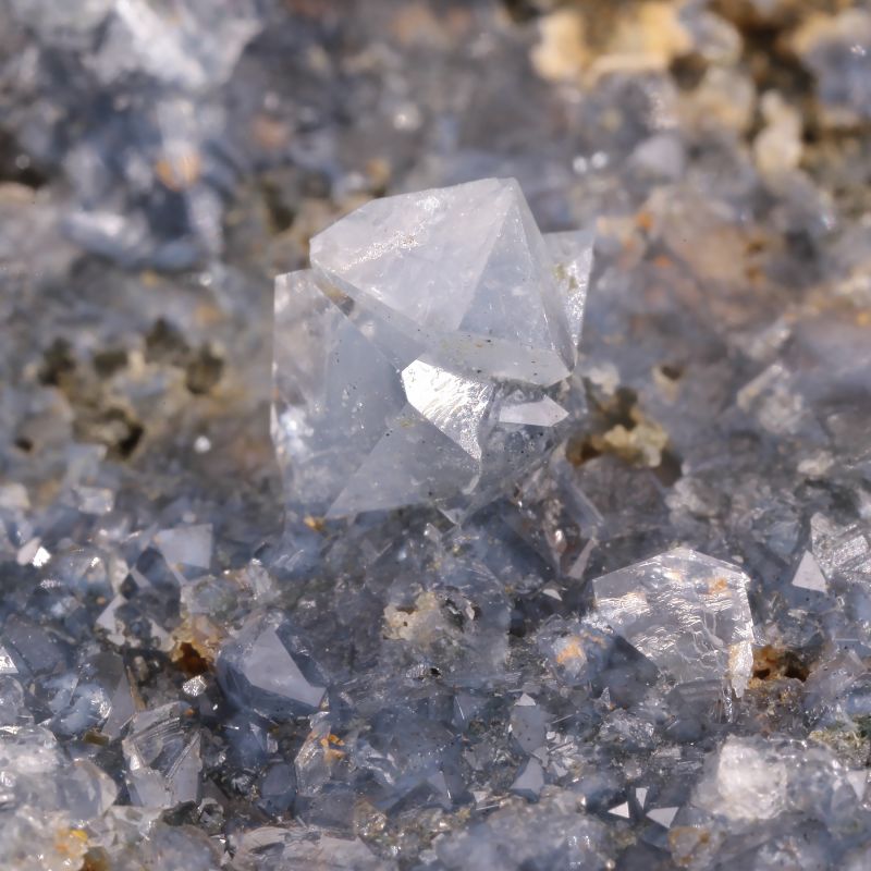 Quartz var: Blue Quartz (included with Magnesio-riebeckite) | Antequera ...