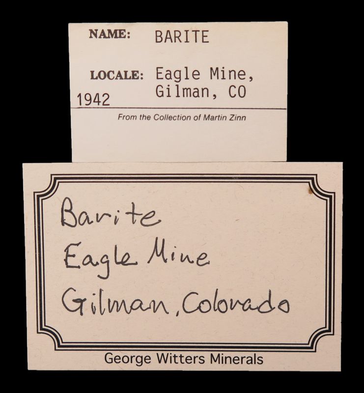 Baryte (classic Colorado) | Eagle Mine, Gilman, Eagle Co., Colorado, USA