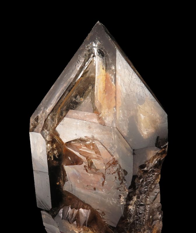 "Fenster" Smoky Quartz with clay inclusions | Divino das Laranjeiras ...