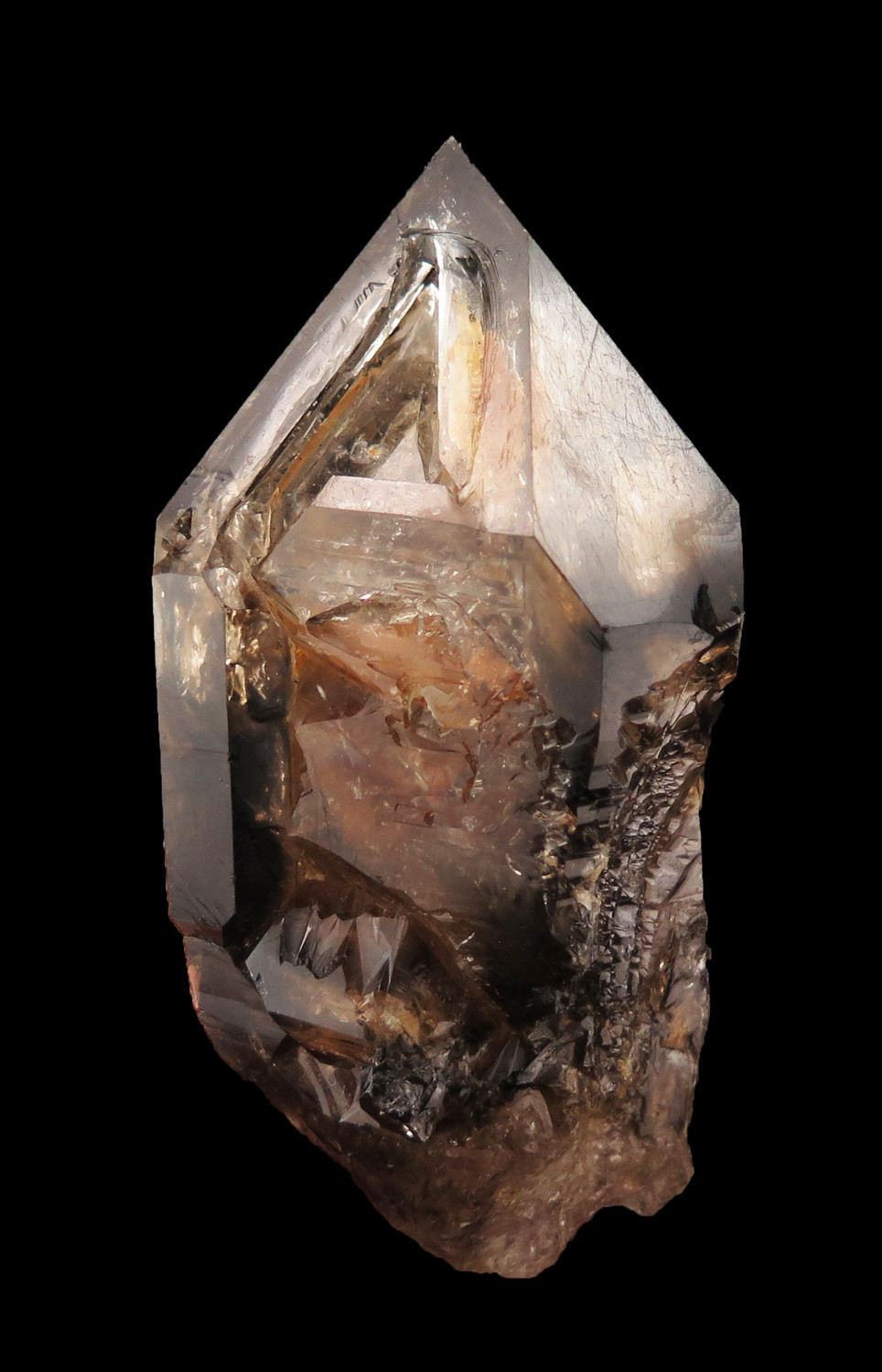 "Fenster" Smoky Quartz with clay inclusions | Divino das Laranjeiras ...
