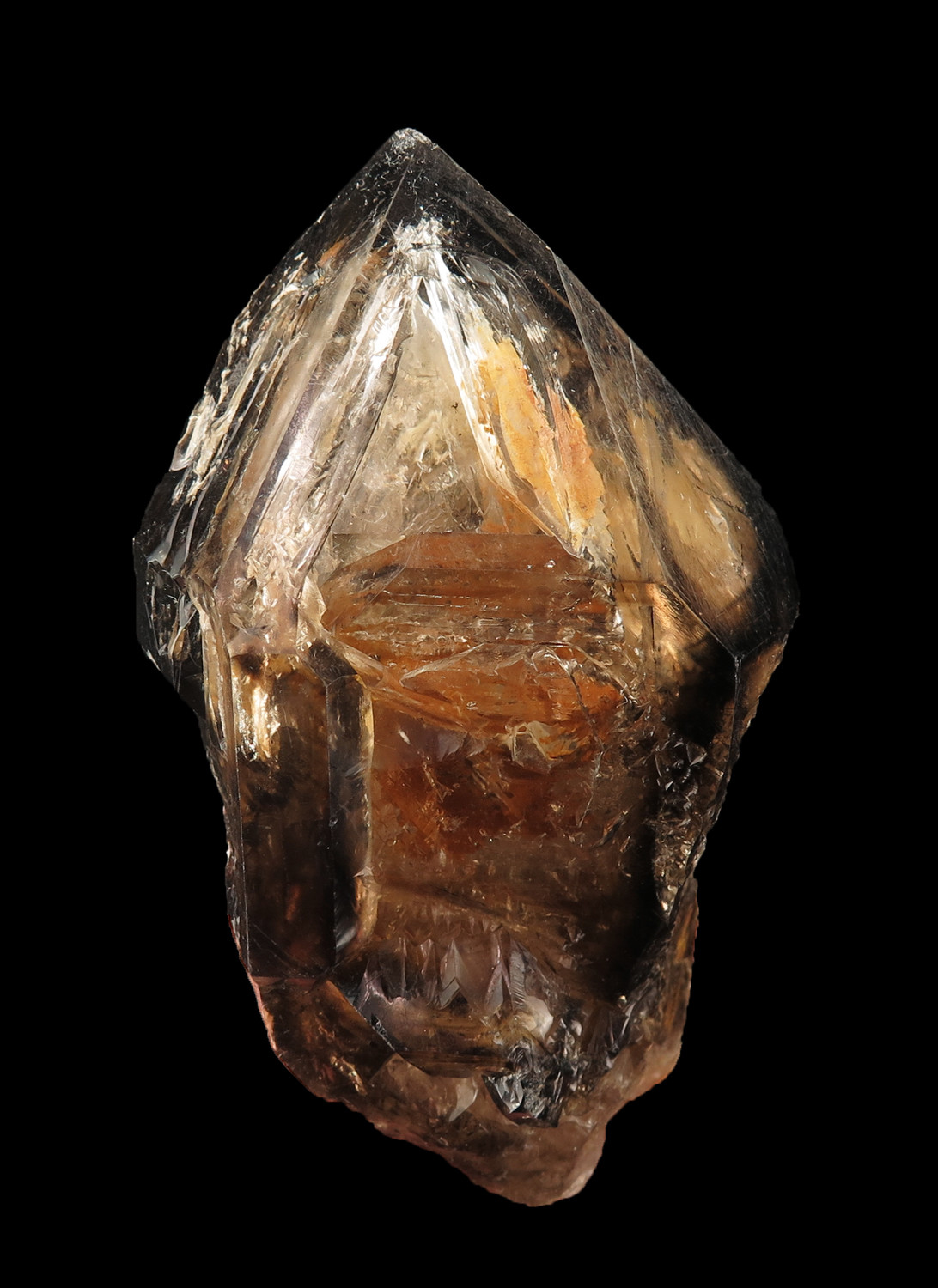 "Fenster" Smoky Quartz with clay inclusions | Divino das Laranjeiras ...