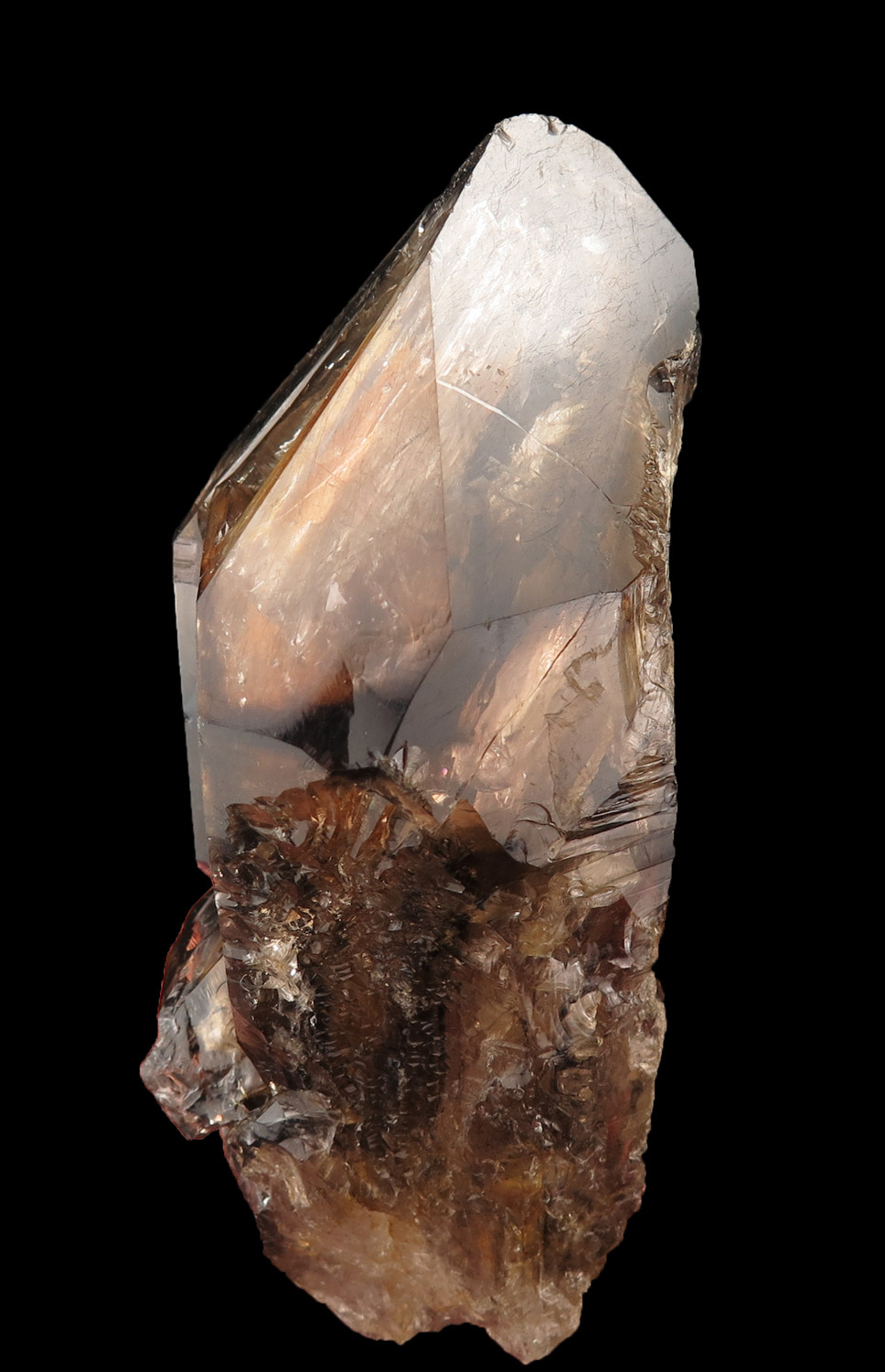 "Fenster" Smoky Quartz with clay inclusions | Divino das Laranjeiras ...