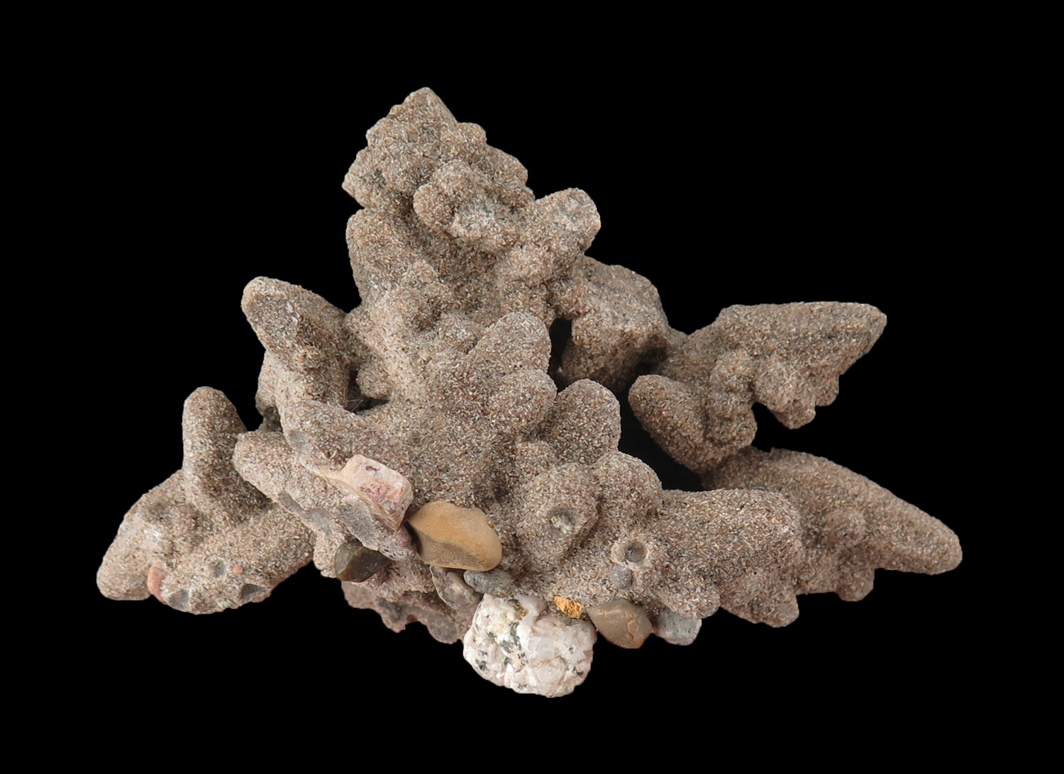 Sand-included Calcite crystals | Sand Calcite locality, Lake Havasu ...