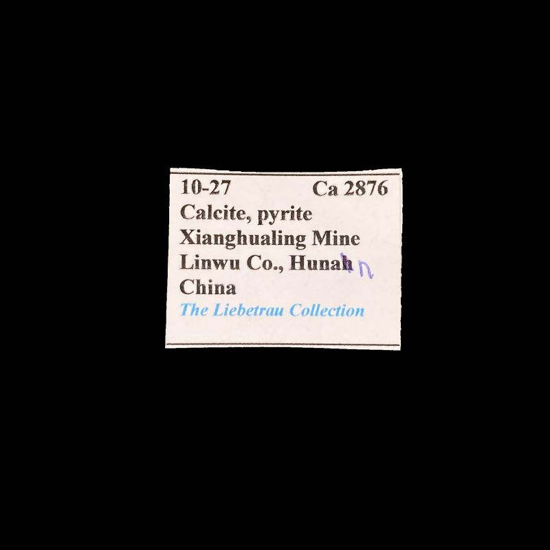 Calcite ("Mercedes" Calcite) with Pyrite inclusions | Xianghuapu Mine ...