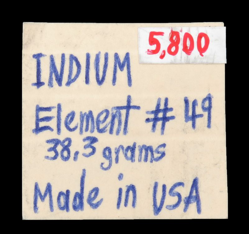 Indium brick (Element - manmade) | JAPAN (lab grown)