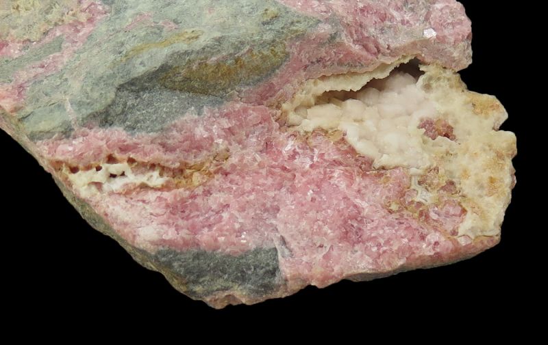 Rhodochrosite with Calcite (classic locale) | Emma Mine, Butte, Silver ...