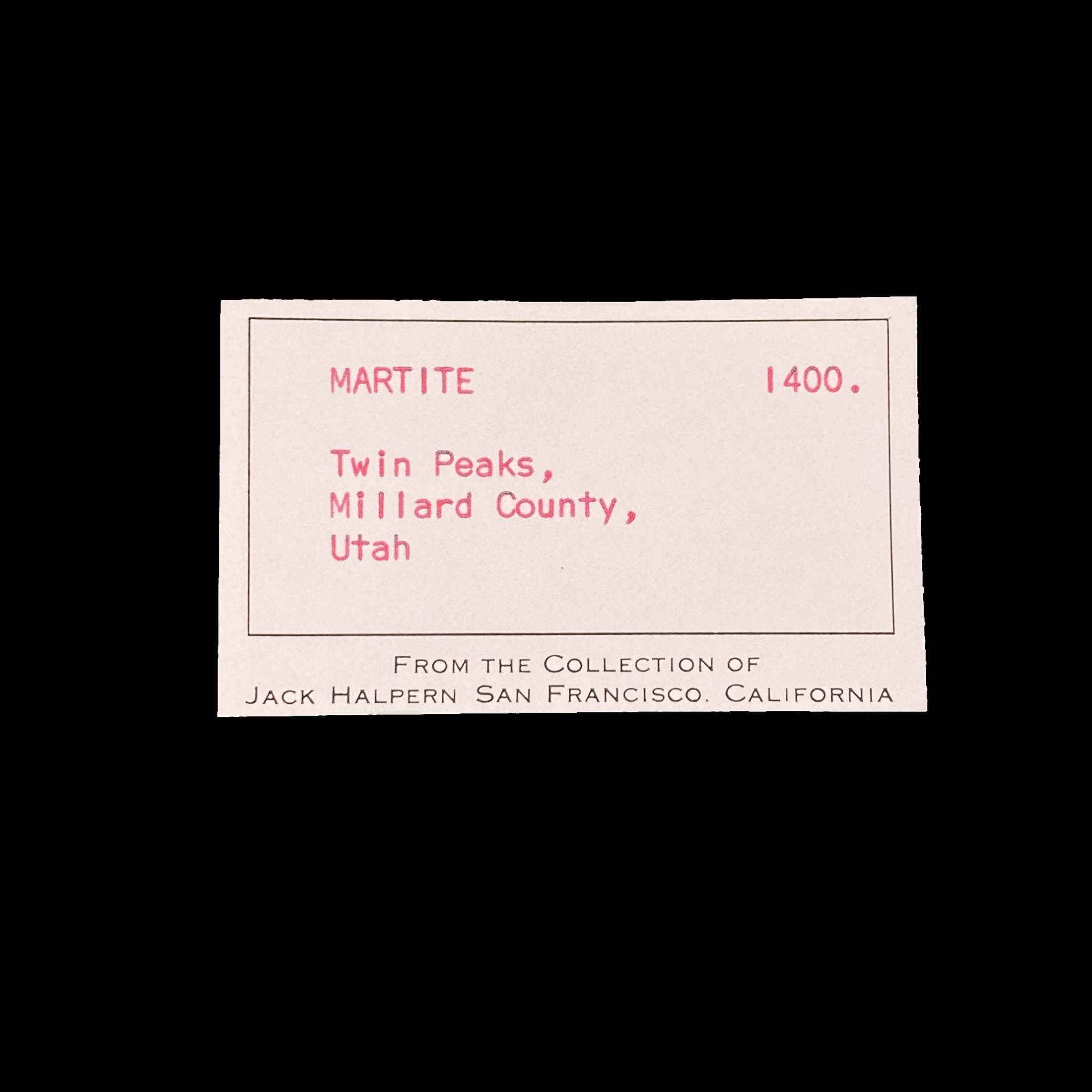 Hematite var: Martite | Twin Peaks Prospect, Twin Peak, Millard Co ...