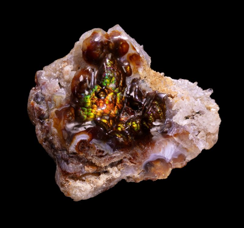 Fire Agate with Quartz | Aguascalientes, Mexico