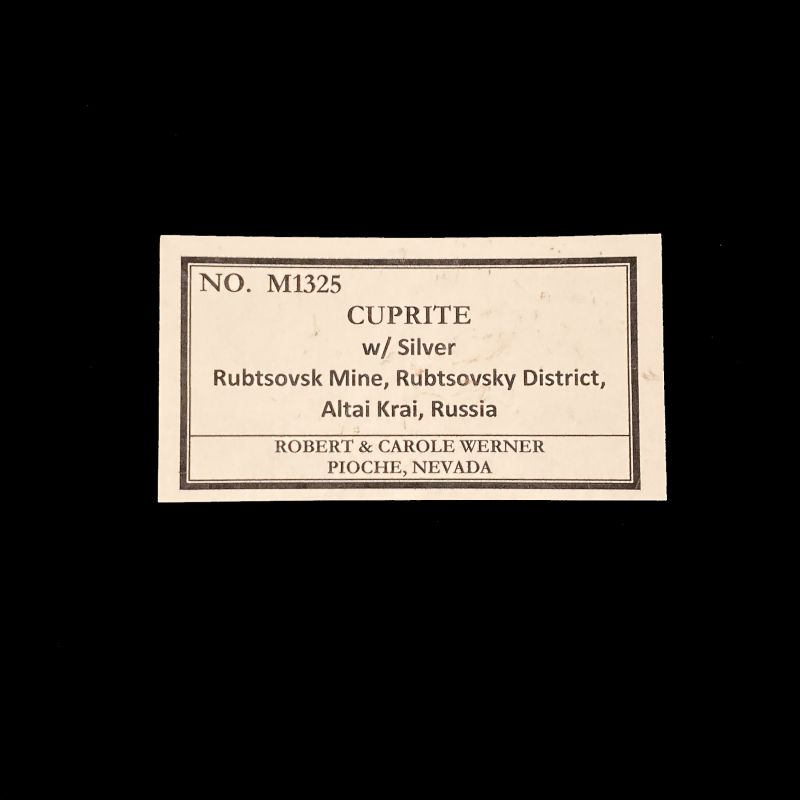 Cuprite (large crystals) with Silver | Rubtsovsk Mine, Rubtsovsky ...