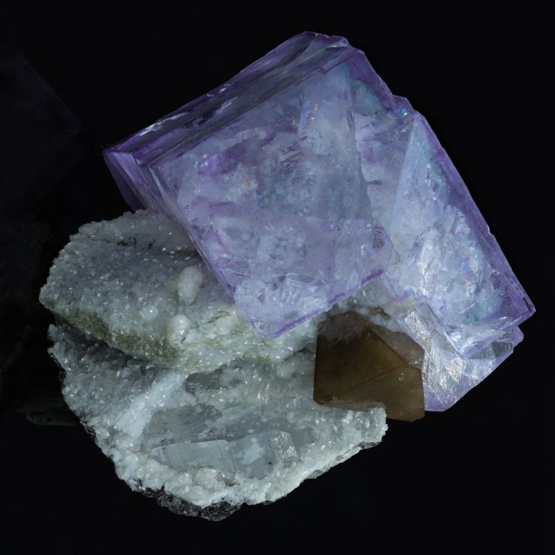 Fluorite (gemmy) & Scheelite | Yaogangxian Mine, Yizhang Co., Chenzhou ...