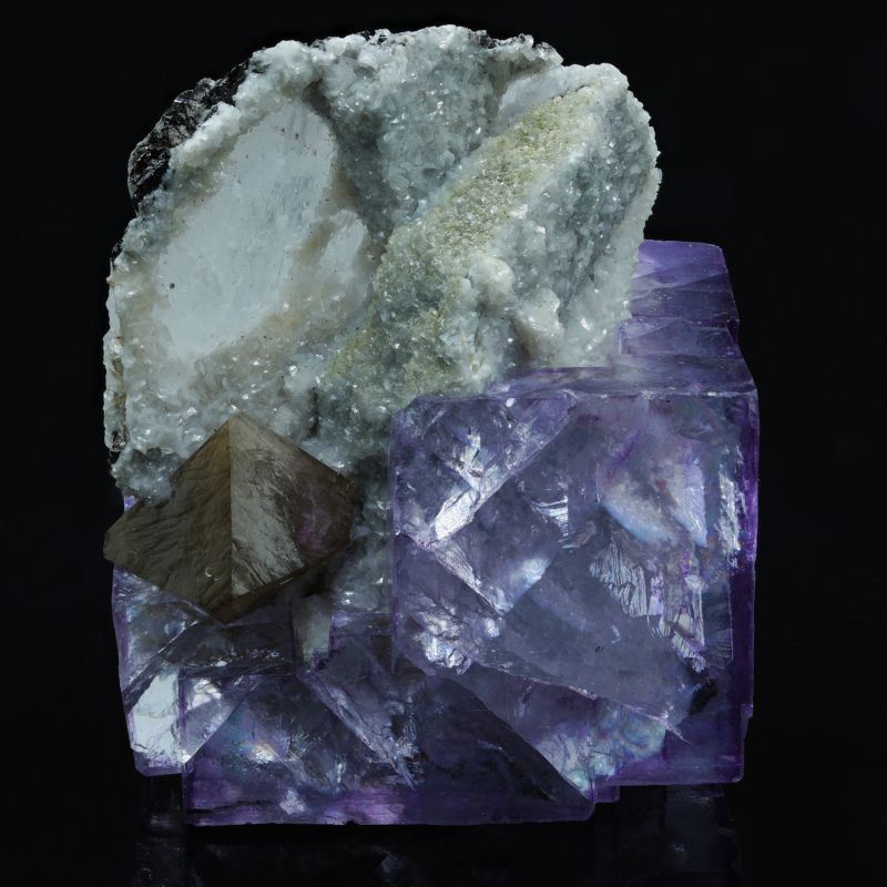 Fluorite (gemmy) & Scheelite | Yaogangxian Mine, Yizhang Co., Chenzhou ...