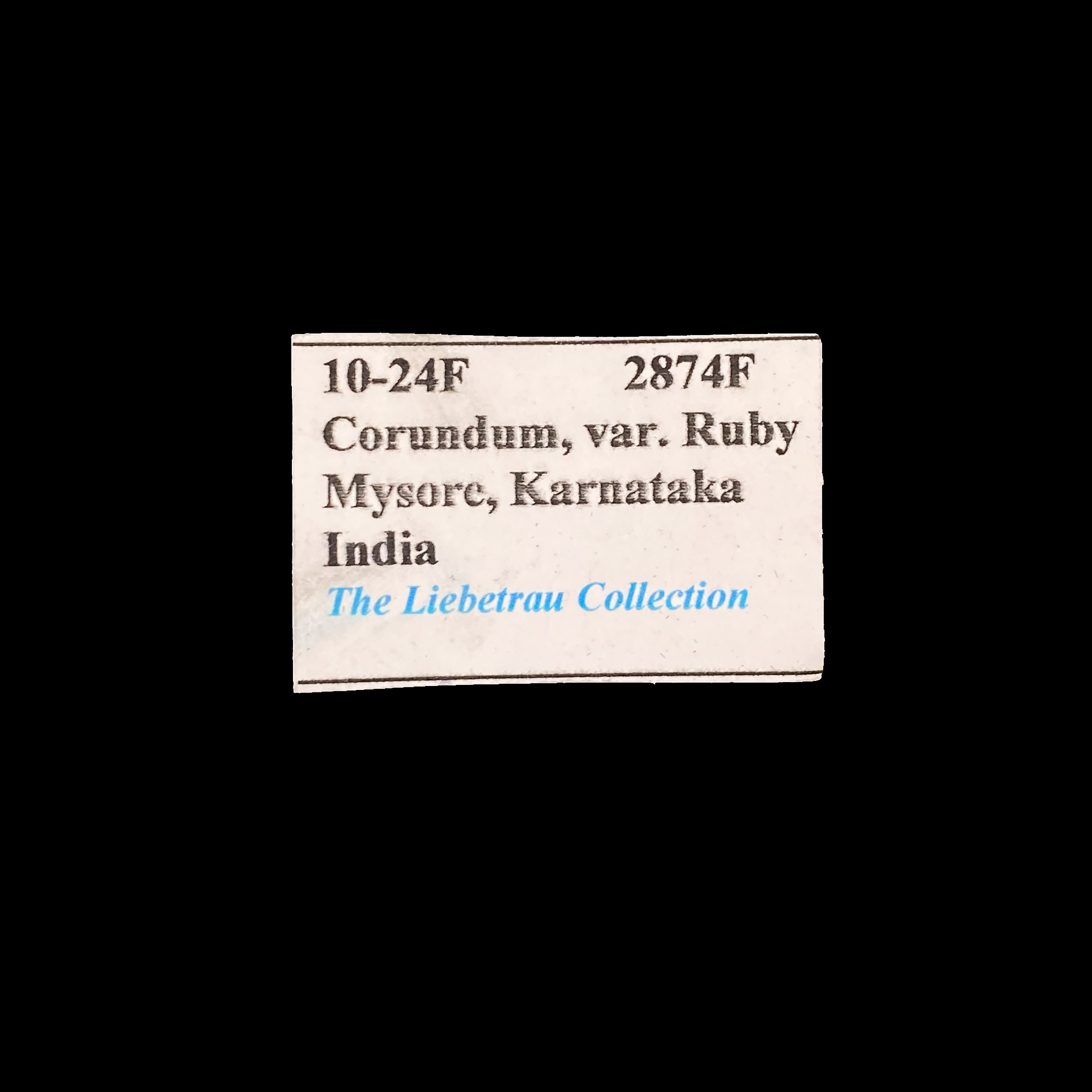 Corundum var: Ruby | Mysore Corundum Deposits, Karnataka, India