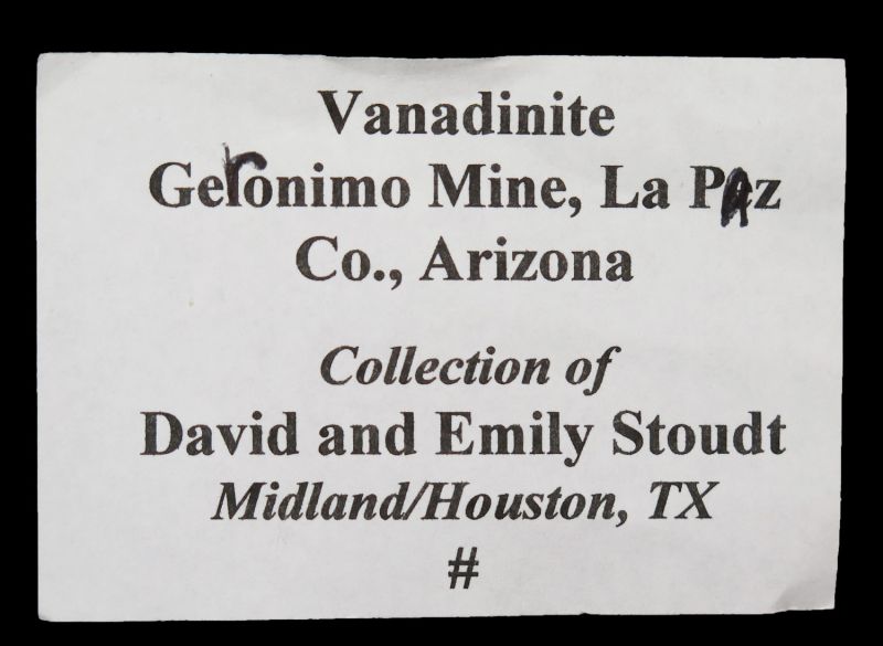Vanadinite | North Geronimo Mine, La Paz Co., Arizona, USA