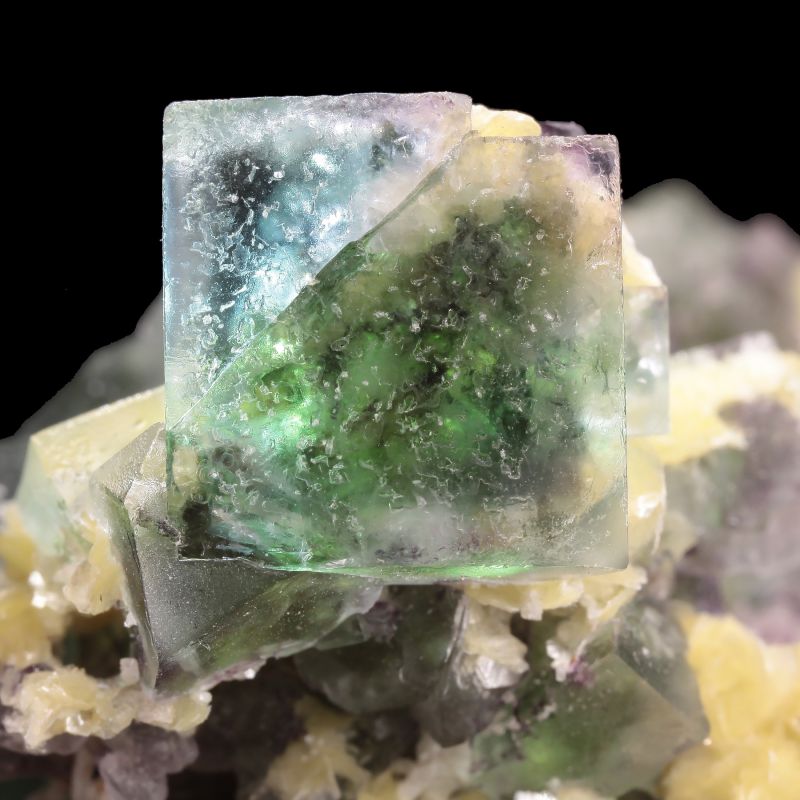 Fluorite with Schorl and Muscovite | Erongo Mountains, Erongo Region ...