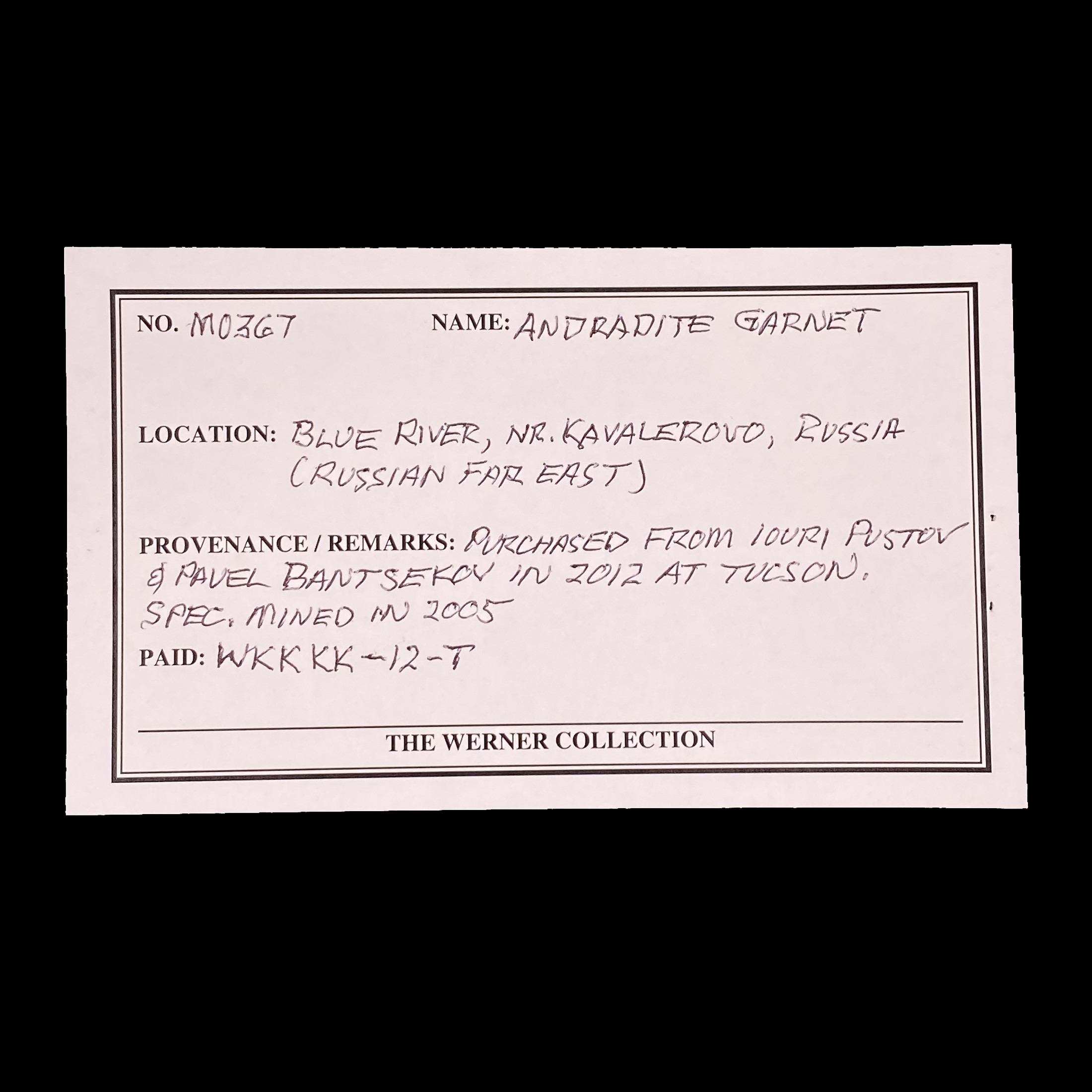 Andradite (excellent locality specimen) | Sinerechenskoe Skarn ...