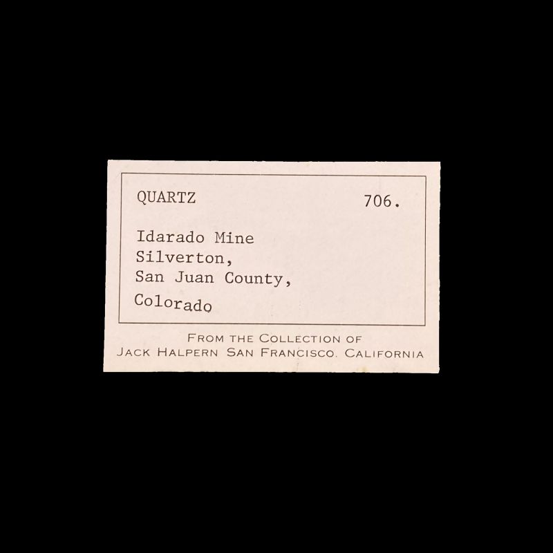 Quartz (classic locality) | Idarado Mine, Red Mountain District, Ouray ...