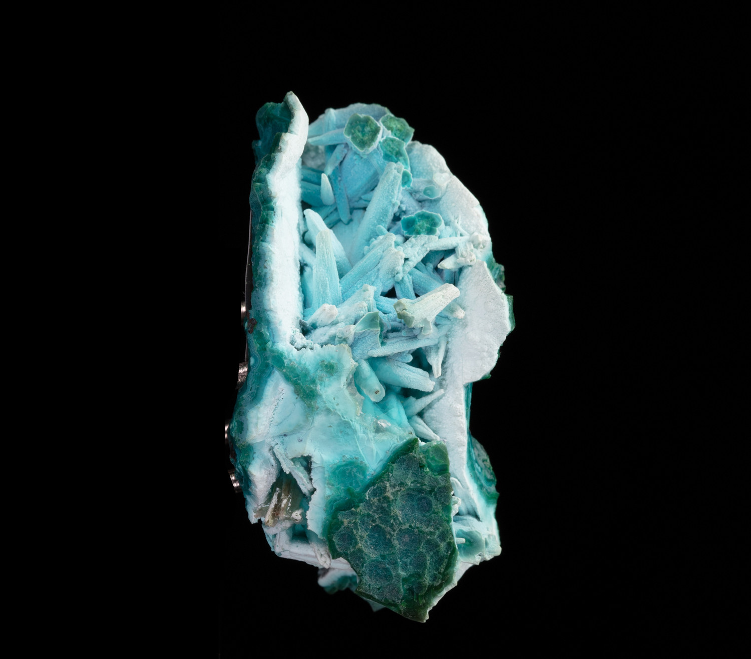 Chrysocolla ps. Malachite and Gypsum, in Chrysocolla | Ray Mine, Scott ...