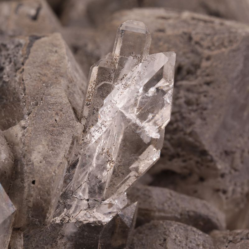 Quartz (''Fadens'') on Calcite (superb rare locality specimen) | Saint ...