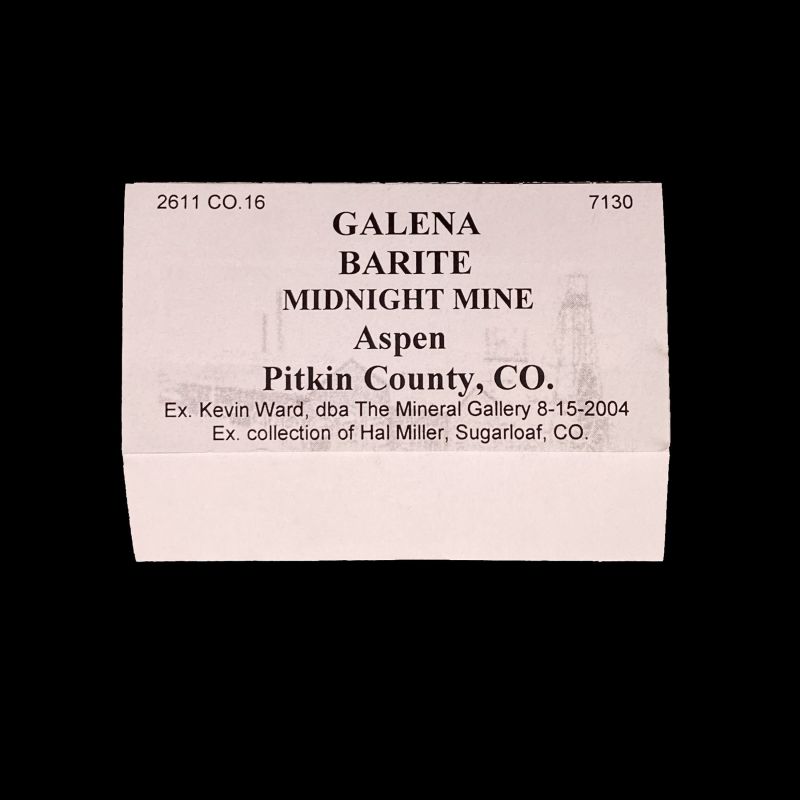 Galena with Baryte (RARE Colorado locality) | Midnight Mine, Aspen ...